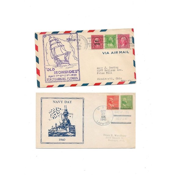 Accents | 190s Us Navy Army Envelope Stamps St Petersburg Florida ...